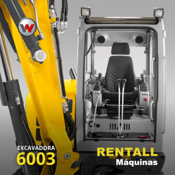 Excavadora Small Turn WN 6003 > Confort y estabilidad de la cabina ...