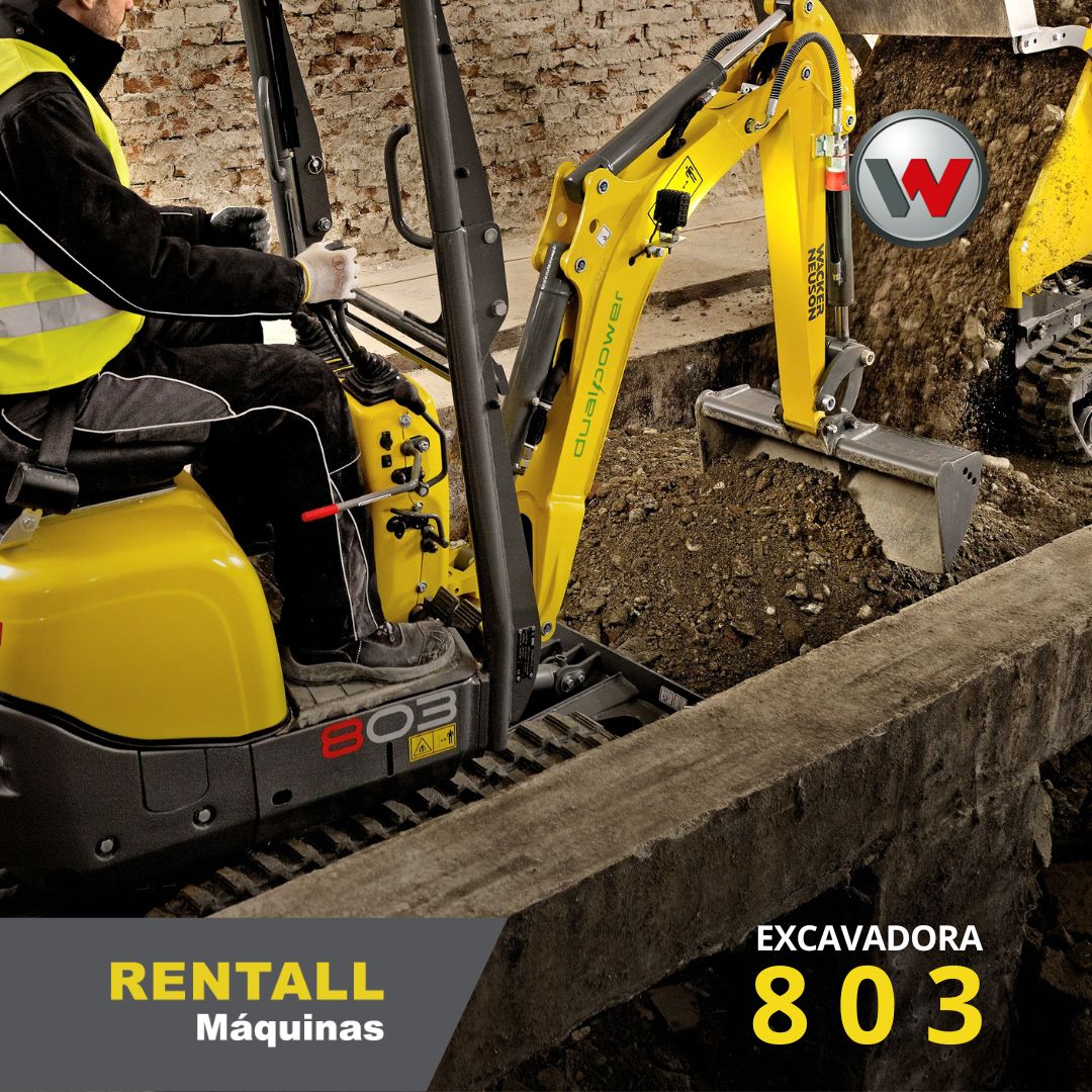 WACKER 8003 | Potente y Maniobrable - Rentall Máquinas